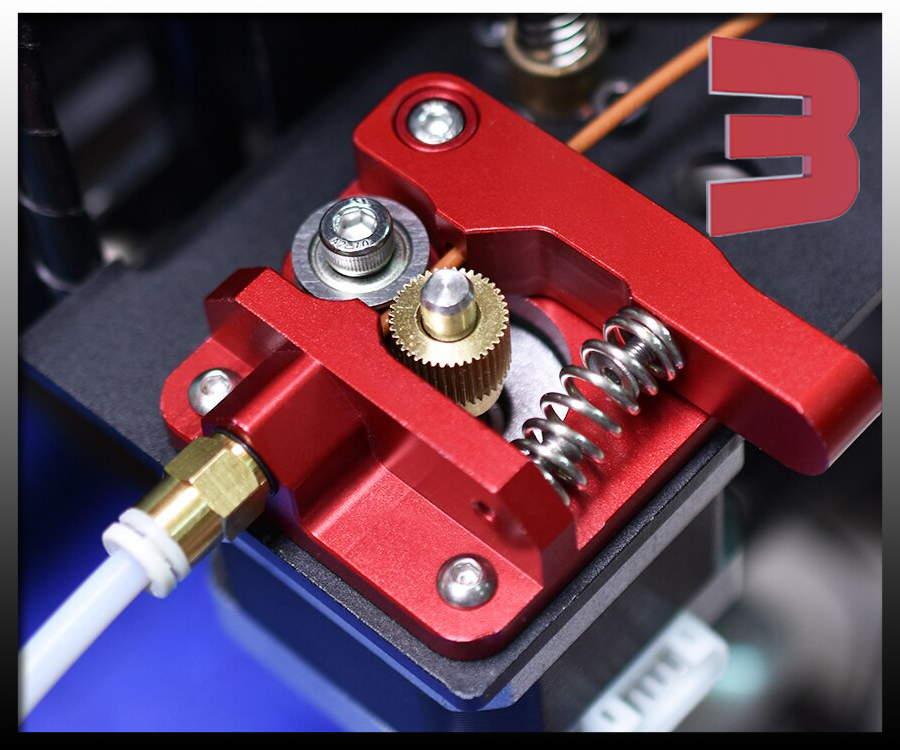 CREALITY Red Metal Extruder Upgrade Kit - 3DEA