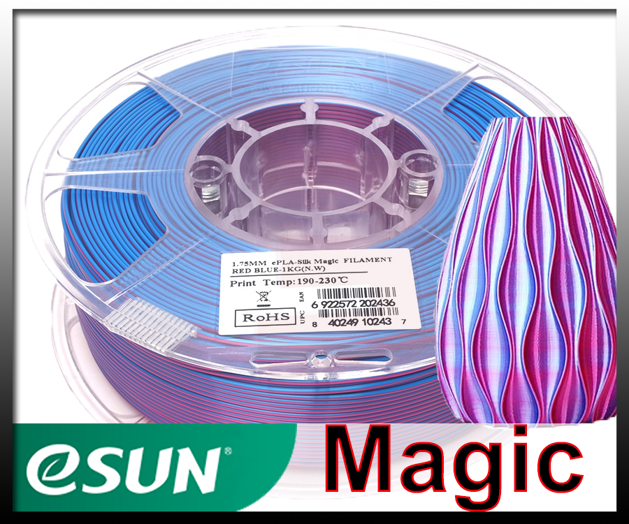 eSun Silk-Magic Red-Blue 1.75mm - 3DEA
